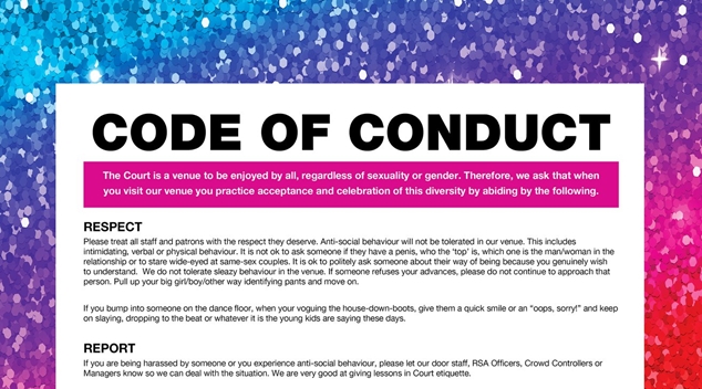 The Court Hotel reveal new Code of Conduct - OUTInPerth | LGBTQIA+ News ...