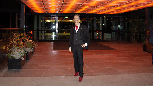 David Goncalves makes a fashion statement at swearing in ceremony ...