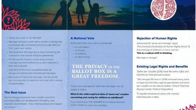 Ex-Liberal MP may print 'millions' of copies of anti-gay flyer - OUTinPerth