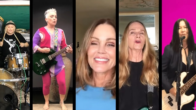 The GoGo's perform live from their lounge rooms
