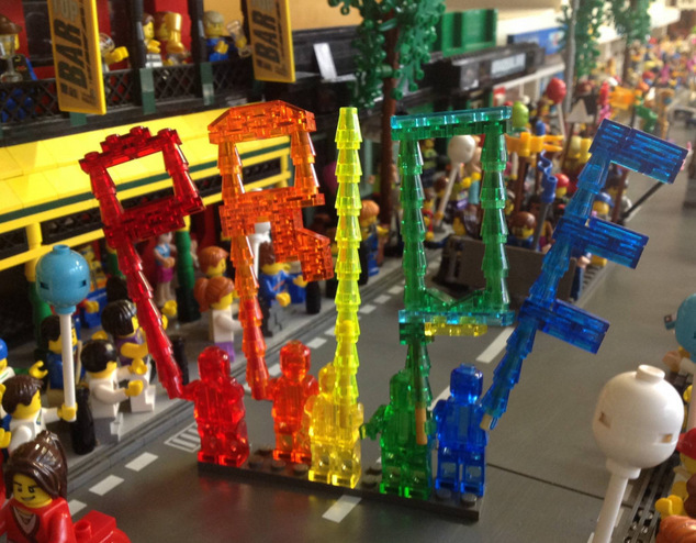 Perth's Pride Parade recreated in Lego!