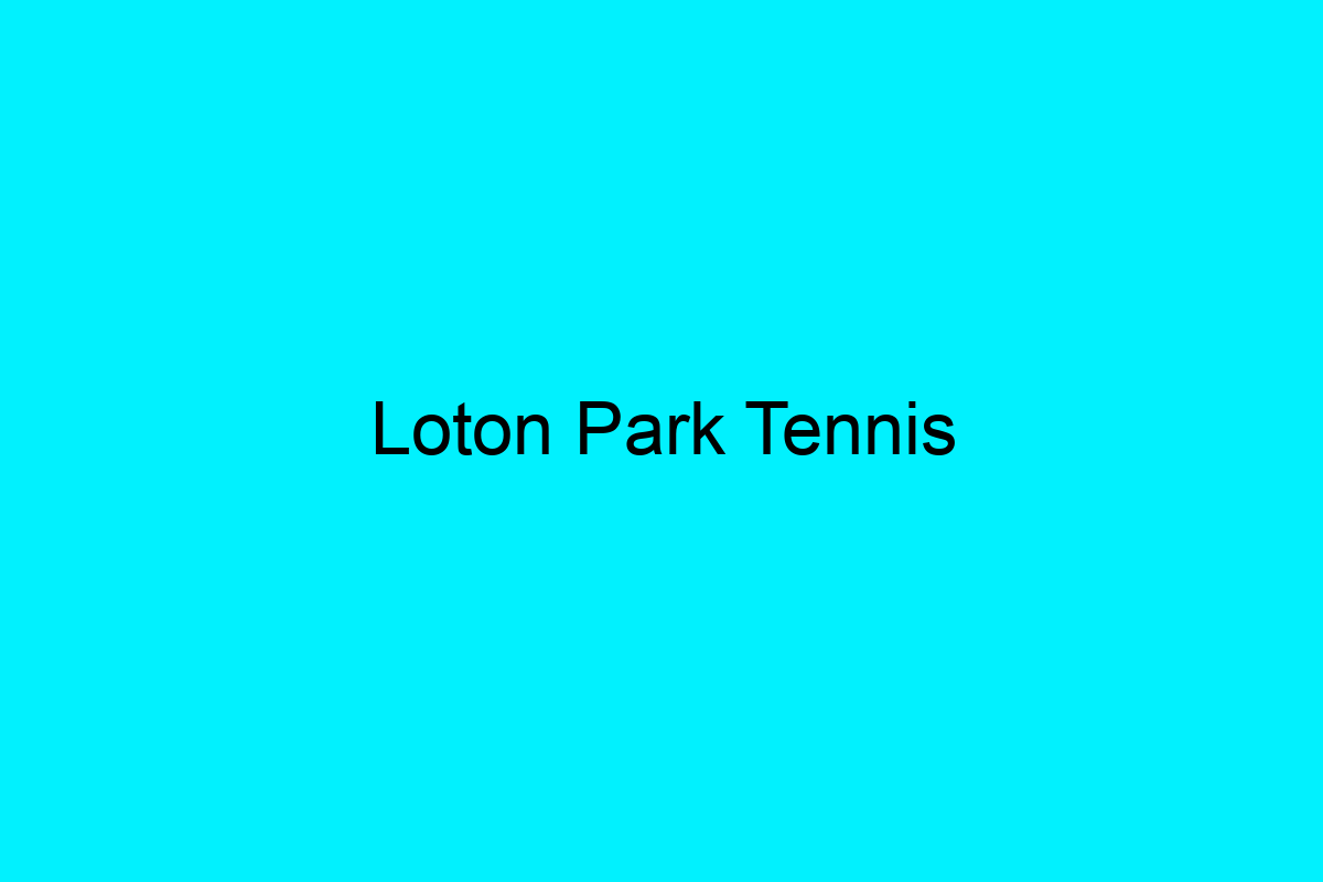 Loton Park Tennis - OUTinPerth