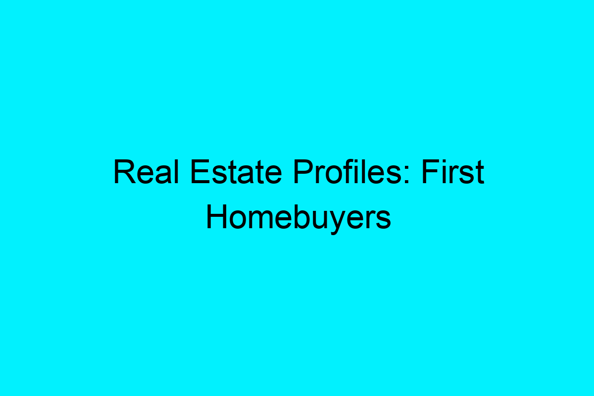 Real Estate Profiles: First Homebuyers - OUTinPerth